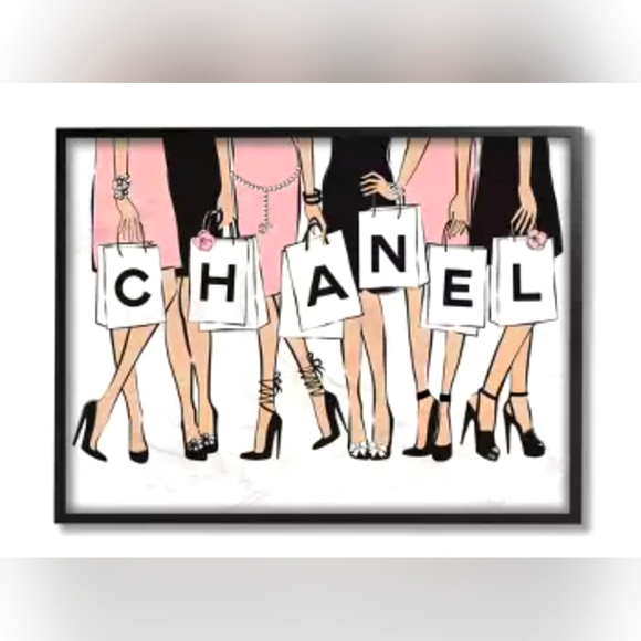 CHANEL | Wall Decor | Chanel 5x7 Framed Wall Art | Poshmark